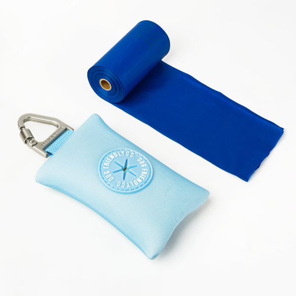 Dog Poop Bag Holder - Sky Blue – Dog Friendly Co. AU